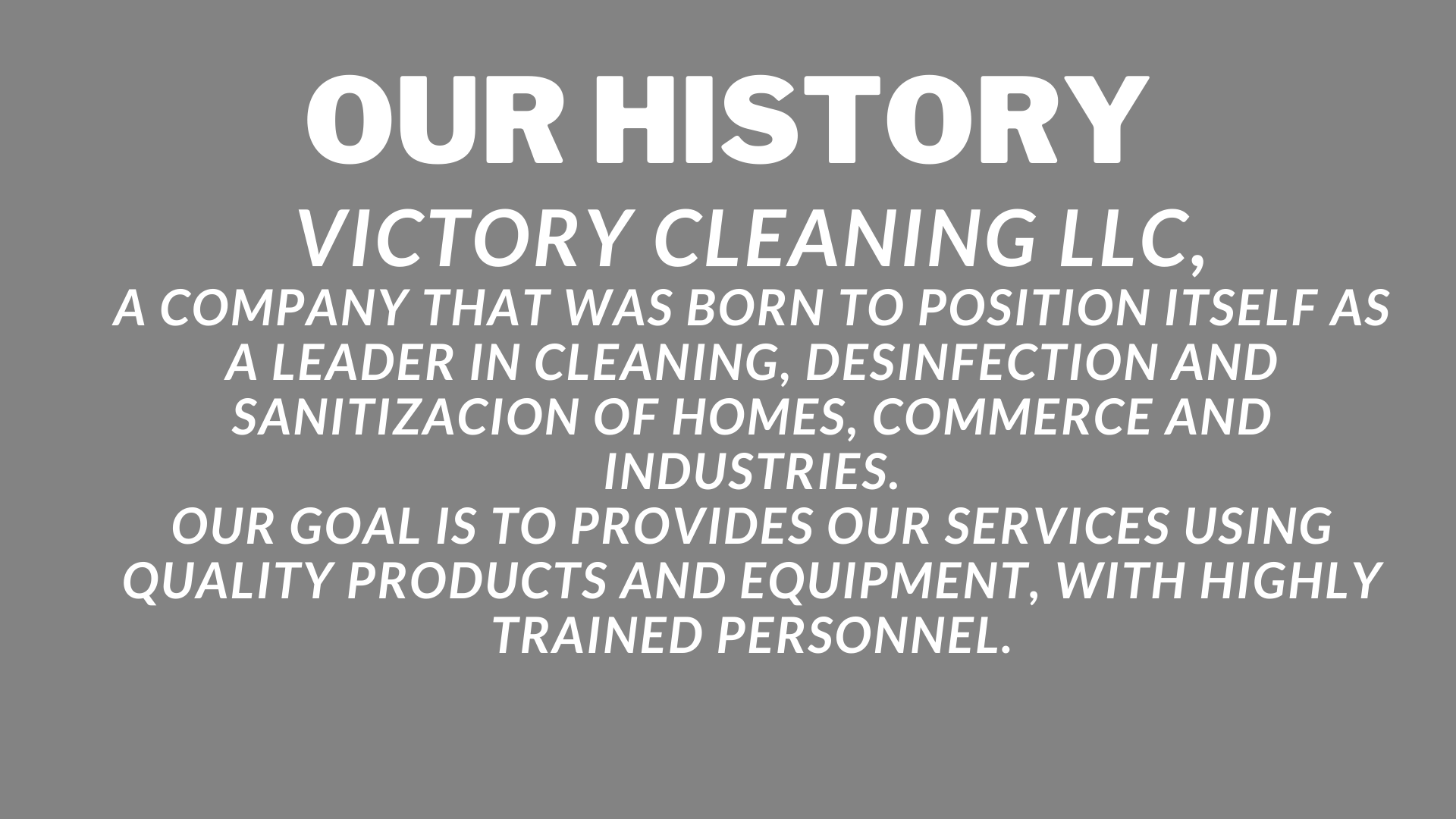 About Us | Victory Cleaning LLC